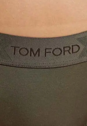 TOM FORD Logo Waistband Thong Briefs