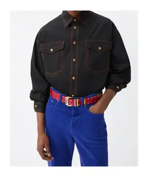 Versace Cotton Poplin Loose Shirt