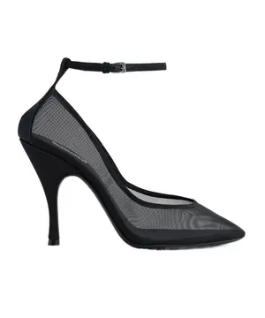 Alaïa Strappy Pumps In Mesh - Black