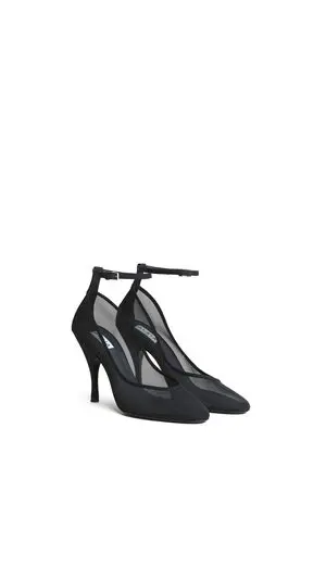 Alaïa Strappy Pumps In Mesh