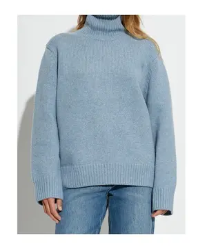 TOTEME Long-sleeve Knit Top - Light Blue
