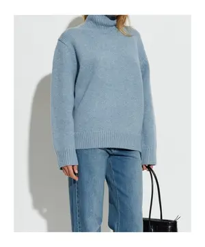 TOTEME Long-sleeve Knit Top - Light Blue