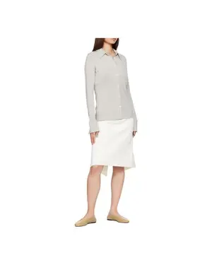 TOTEME Buttoned-back Midi Skirt
