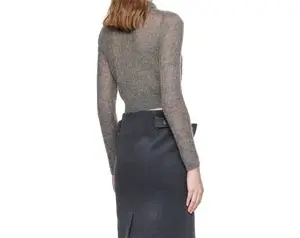 SHUSHU/TONG Long-sleeve Knitted Polo Shirt