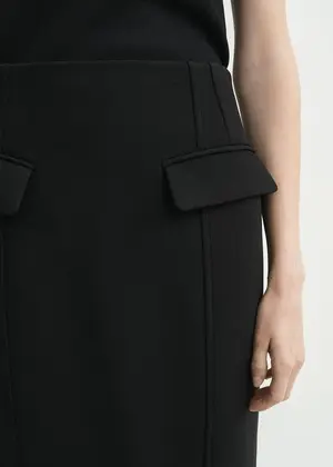 TOTEME Pleated Slit-detailed Skirt