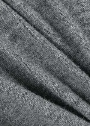 AMOMENTO Ribbed Shirring Knit Maxi Dress