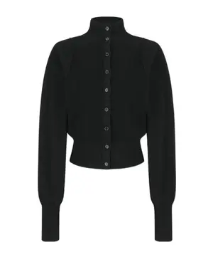 AMOMENTO Button-front Knit Cardigan