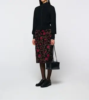AMOMENTO Button-front Knit Cardigan