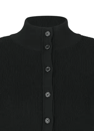 AMOMENTO Button-front Knit Cardigan