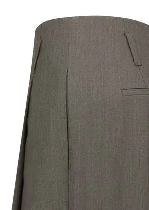AMOMENTO Straight Tuck Pants