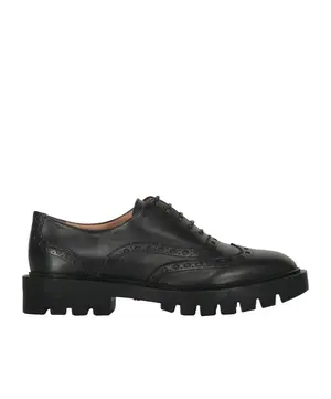 Santoni Brogue Lug-sole Oxford Shoes