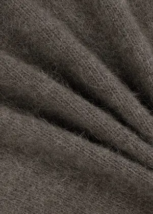 AMOMENTO Knitted Hoodie