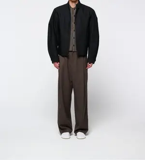 AMOMENTO Curved-sleeve Cotton Jacket