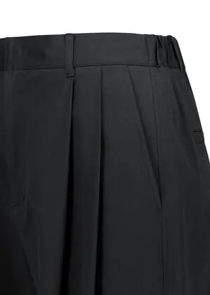 AMOMENTO Two-tuck Wide-leg Trousers