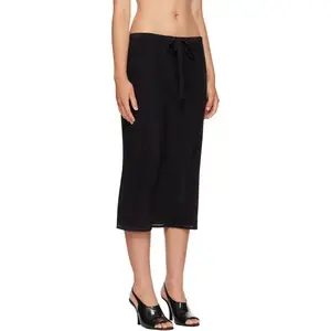 TOTEME Drawstring-waist Midi Skirt