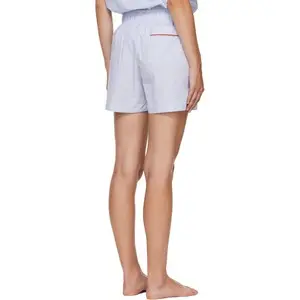 ENTIRE STUDIOS Striped Pajama Shorts - Blue