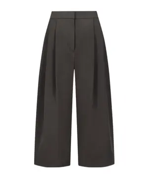AMOMENTO Double-pleated Wide-leg Trousers