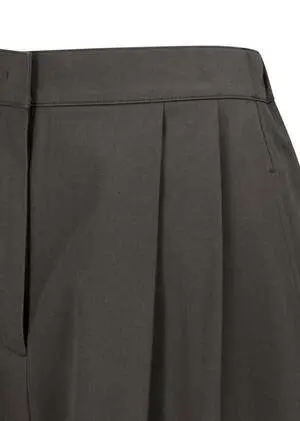 AMOMENTO Double-pleated Wide-leg Trousers