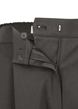 AMOMENTO Double-pleated Wide-leg Trousers