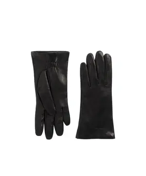 TOTEME Calfskin Leather Gloves - Black