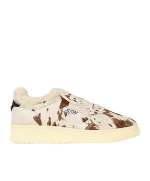 AUTRY Shearling Trim Low-top Sneakers