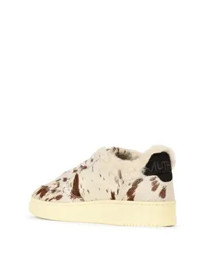 AUTRY Shearling Trim Low-top Sneakers
