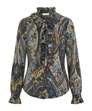 Ulla Johnson Long-sleeved Shirt - Prussian Blue