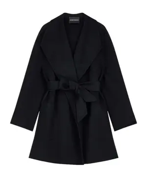 Emporio Armani Blouson Jacket In Wool And Cashmere With Wide Lapels