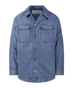 AMI Paris Faded-effect Denim Jacket