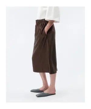 Carven Pull-on Skirt In Slip Satin