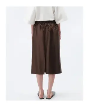 Carven Pull-on Skirt In Slip Satin