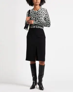 Dolce & Gabbana Minimalist Wool Pencil Skirt