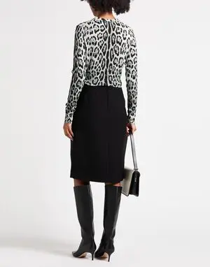 Dolce & Gabbana Minimalist Wool Pencil Skirt
