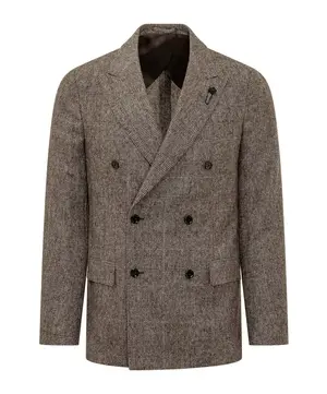 LARDINI Double-breasted Suit And Trousers Two-piece Set