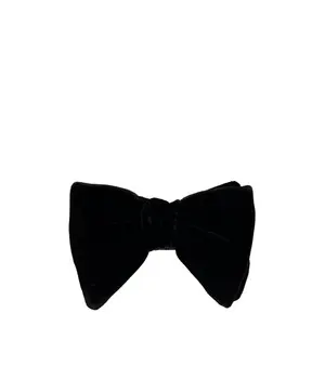 TOM FORD Velvet Strap Bowtie - Black