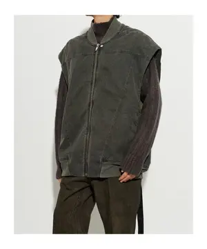 Rick Owens Oversized Denim Vest