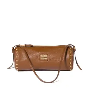 Miu Miu Leather Pouch - Brandy