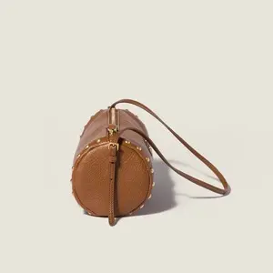 Miu Miu Leather Pouch - Brandy
