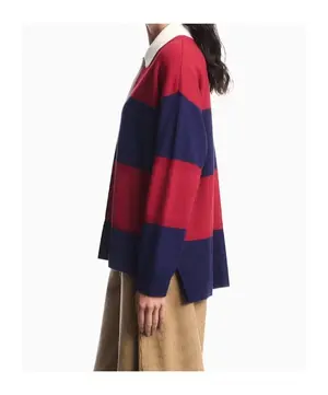 Emporio Armani Boteh Capsule Collection Polo-collar Jumper