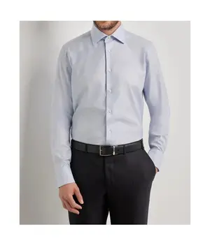 Canali Long Sleeved Textured Shirt
