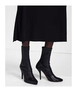 MAISON MARGIELA Tabi Ankle Boots Stretch Nappa