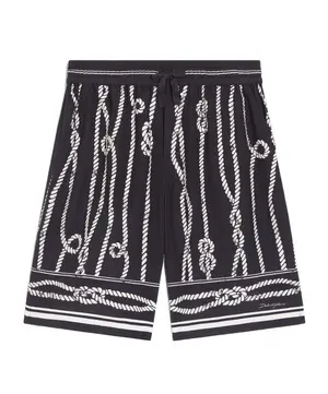 Dolce & Gabbana Marina-print Viscose Bermuda Shorts