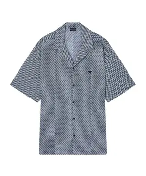 Emporio Armani Buttoned Patterned Beachwear Shirt - No