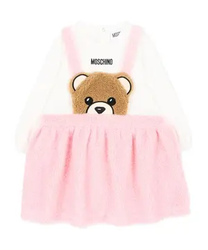 Moschino Teddy Bear Long-sleeve Dress - No