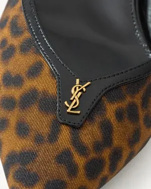 Saint Laurent Folie Slingback Pumps In Grosgrain