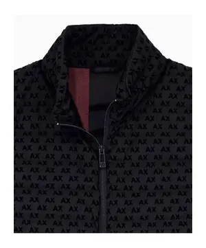 Armani Exchange All-over Logo-print Quilted Gilet