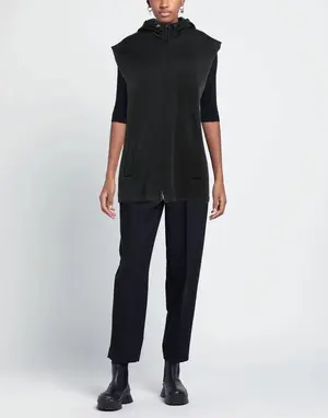Max Mara Minimalist Sleeveless Hooded Jacket