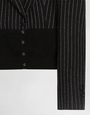 Dolce & Gabbana Dolce Gabbana Pinstriped Jacket - Multi-color