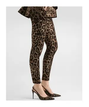 Dolce & Gabbana Dolce Gabbana Leopard Printed Leggings