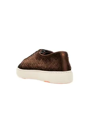 Santoni Woven Low-top Sneakers
